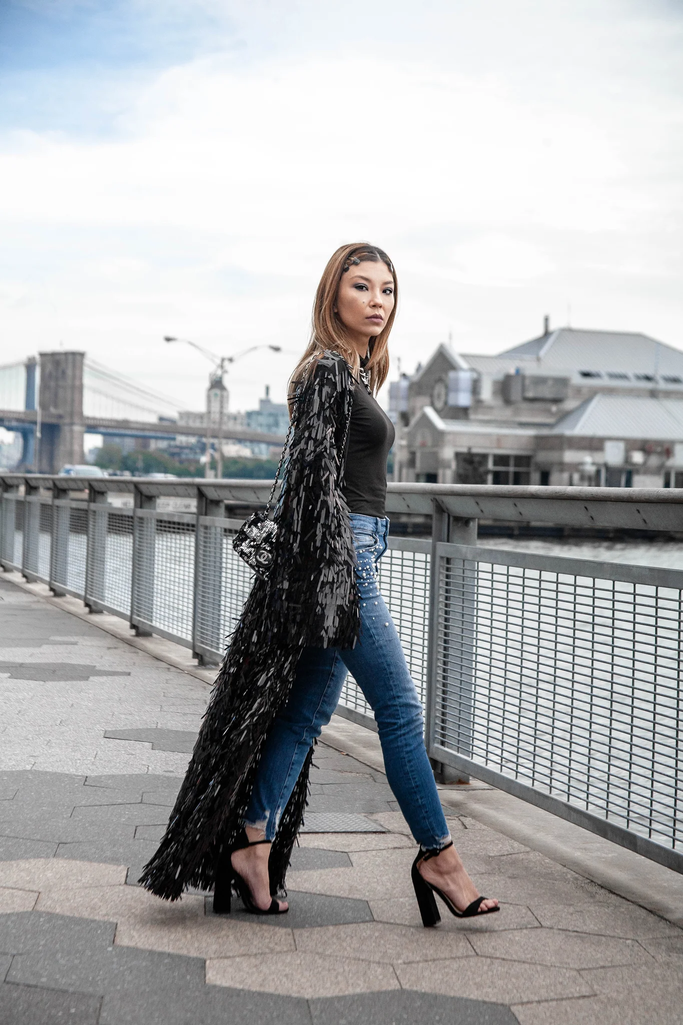 The Chicest Dramatic Sequined Duster — Suzanne Spiegoski