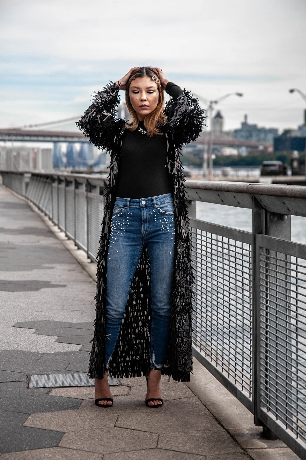 The Chicest Dramatic Sequined Duster — Suzanne Spiegoski