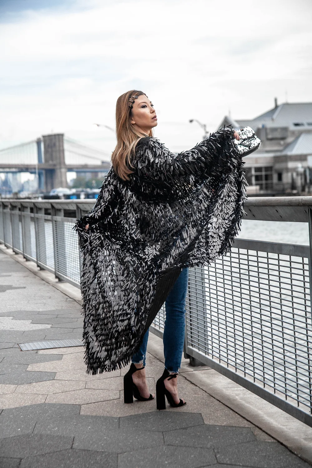 The Chicest Dramatic Sequined Duster — Suzanne Spiegoski