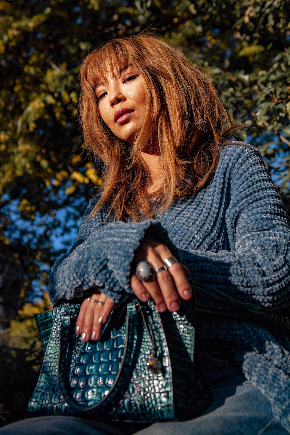 A Cool Way to Wear Blue and Pink for Fall — Suzanne Spiegoski