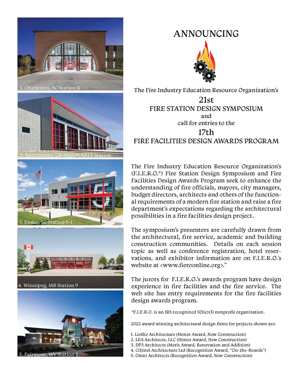 City of Charleston Fire Station #11 & James Island PSD Fire Station #1 ...