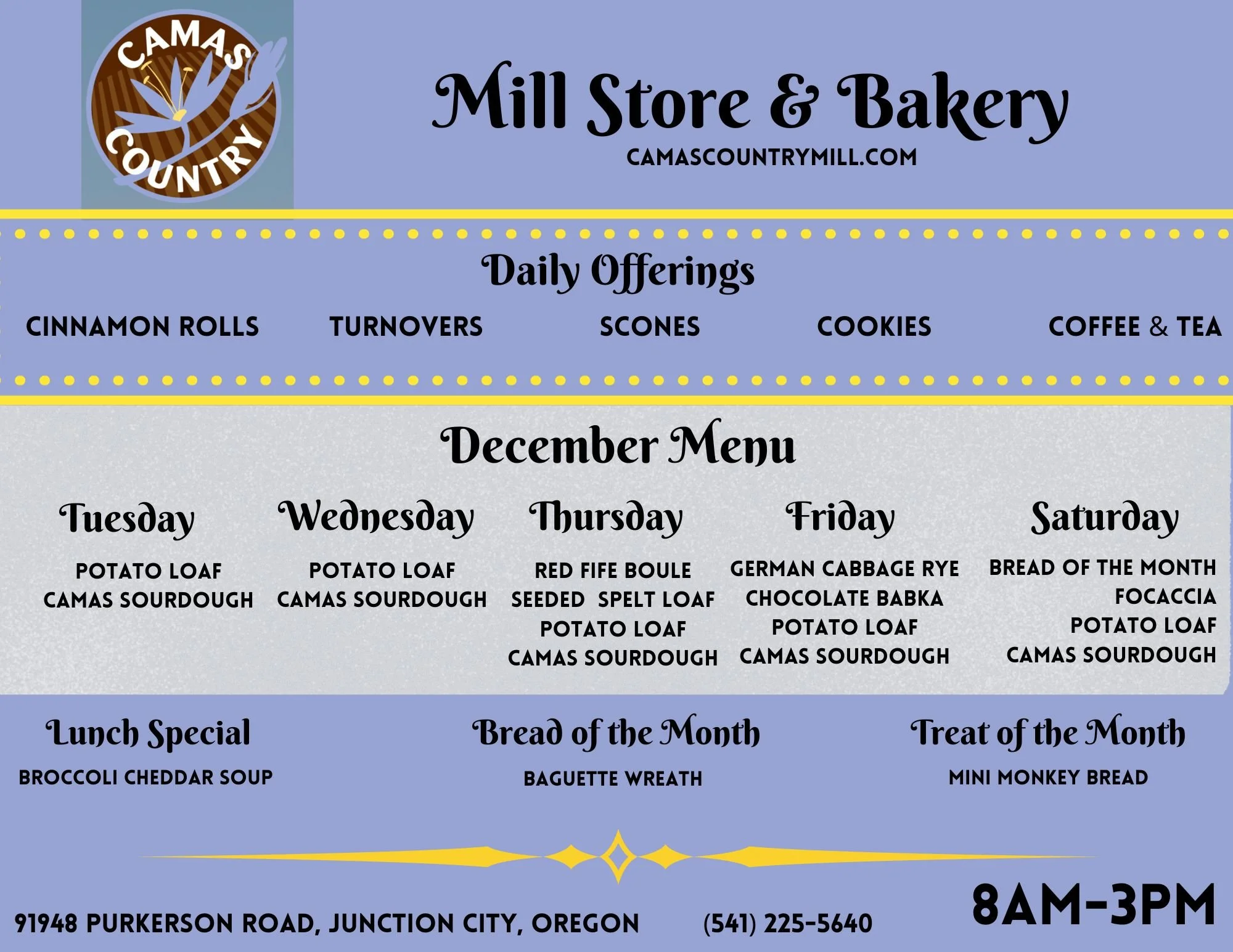 Our Bakery — Camas Country Mill