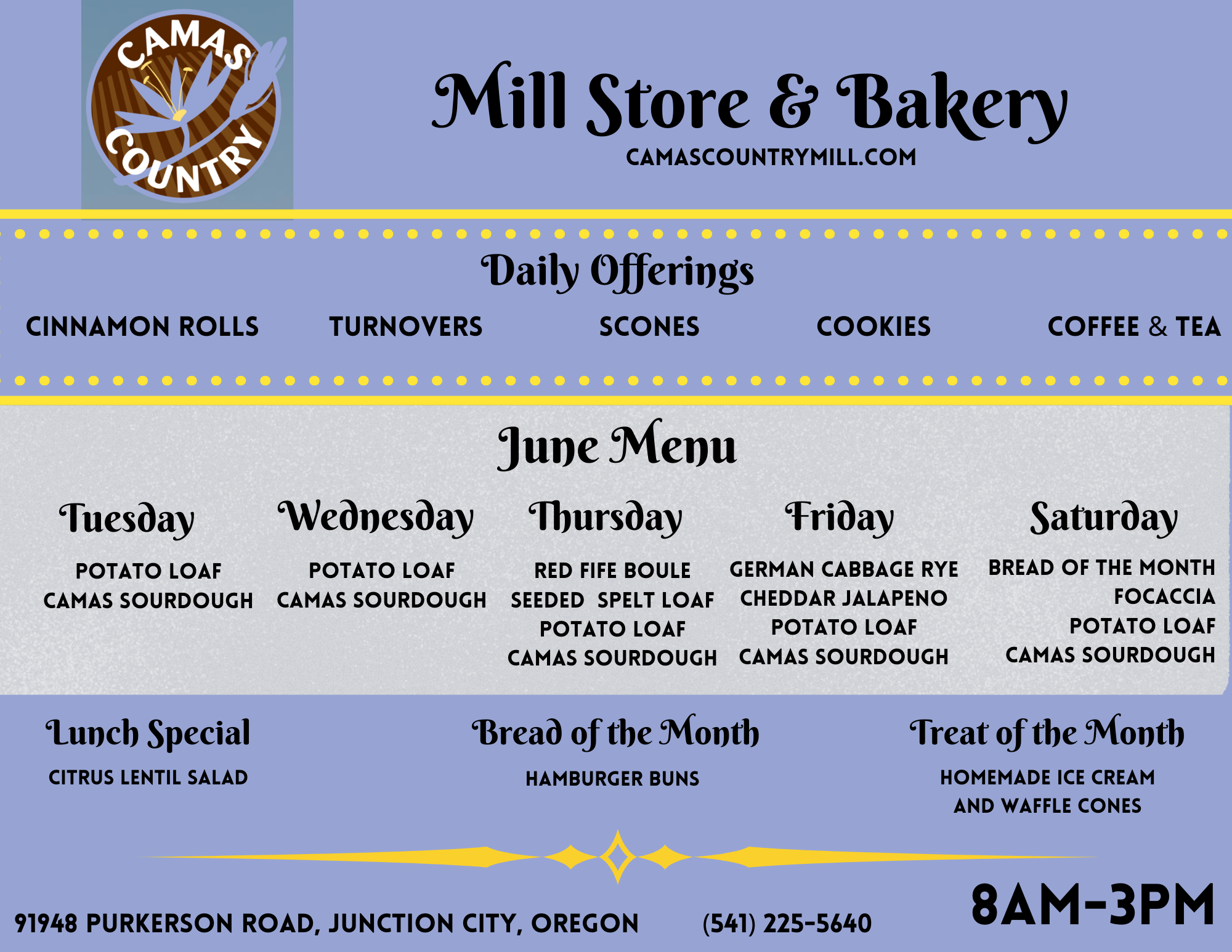 Our Bakery — Camas Country Mill