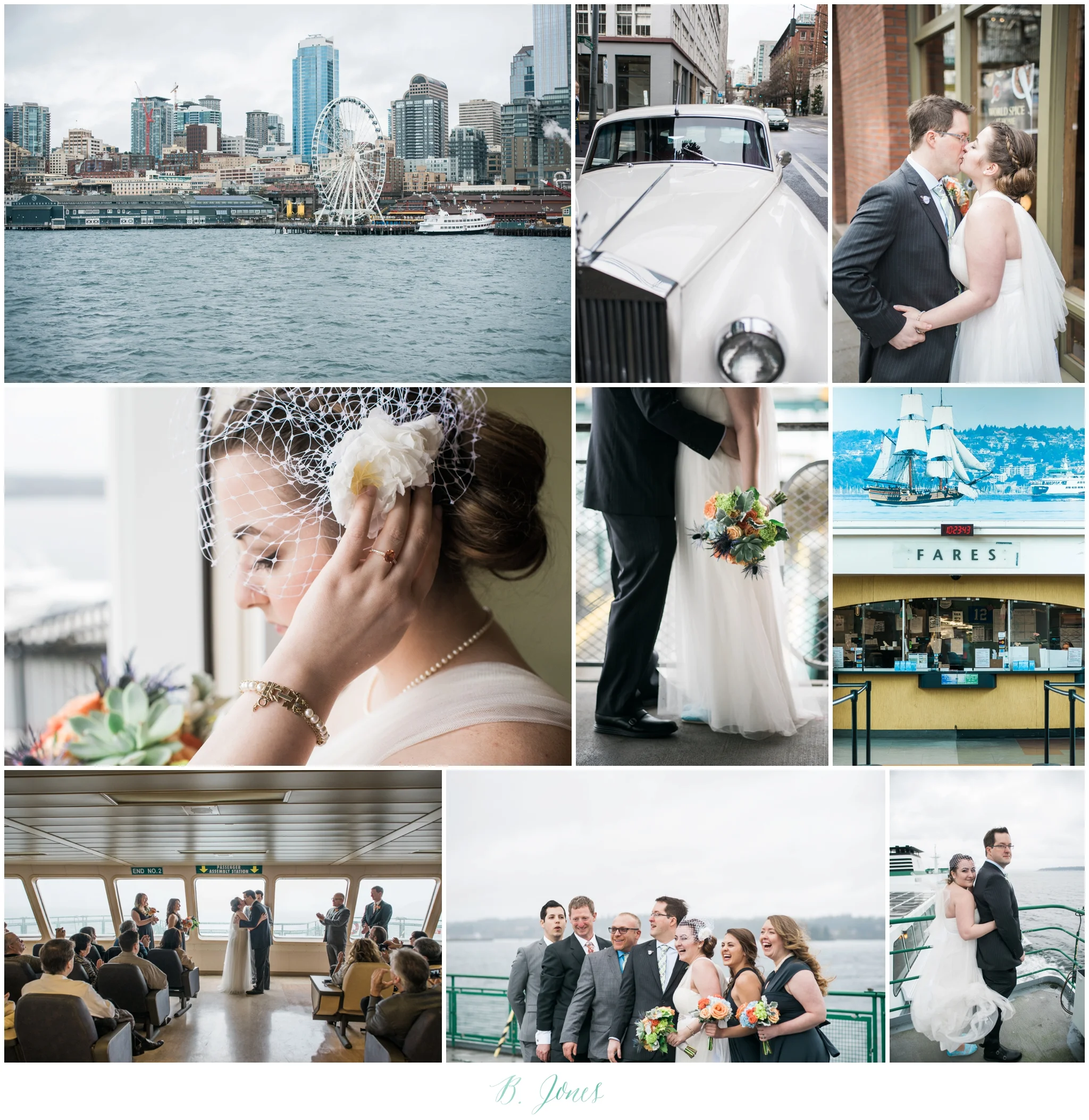 A Ferry Wedding Photos | B. Jones Photography