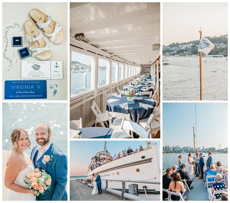 Mike & Melissa's Nautical Wedding on the Virginia V: Stunning Boat ...