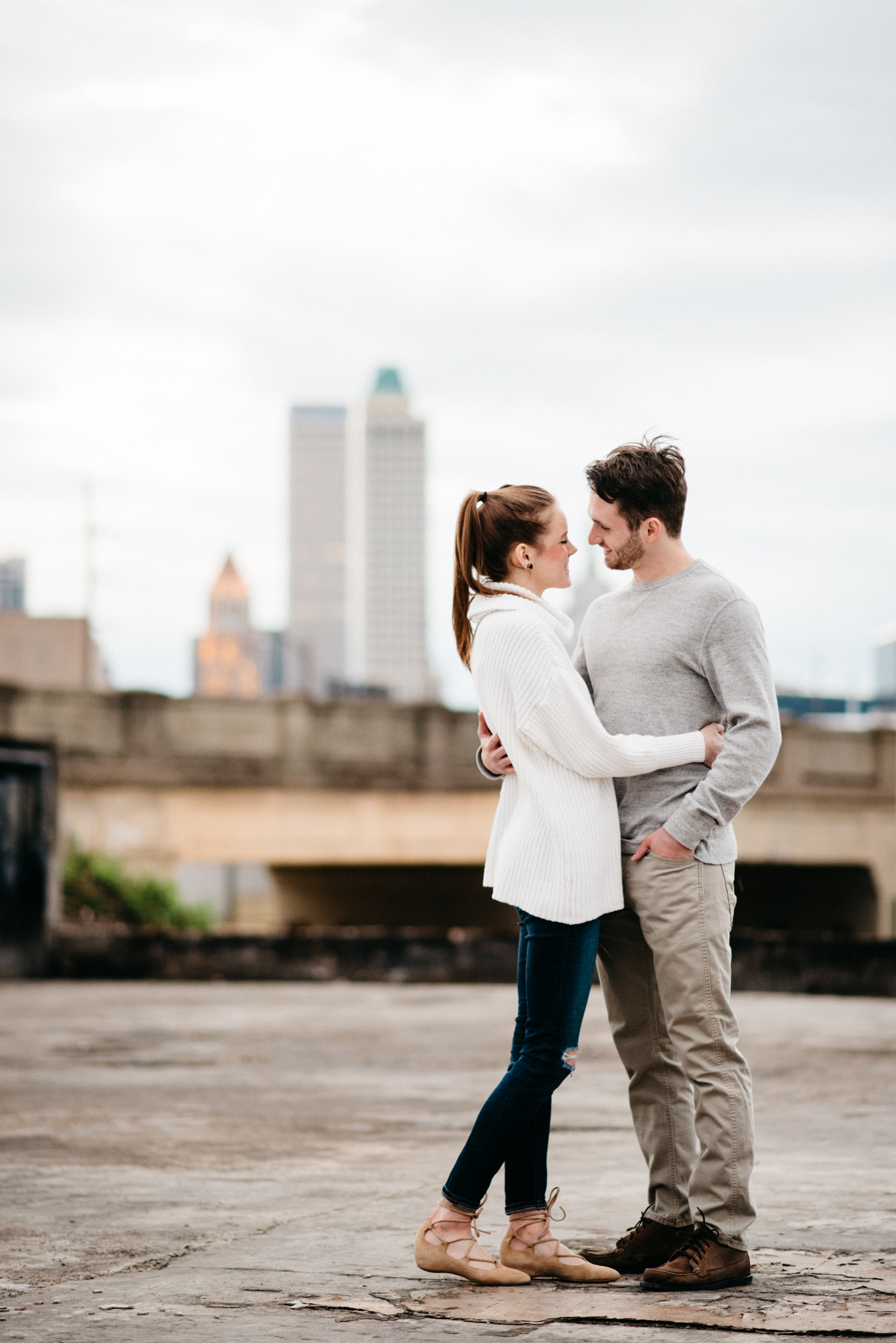Sarah + Grant | Downtown Tulsa Engagement Session - Oklahoma Elopement ...