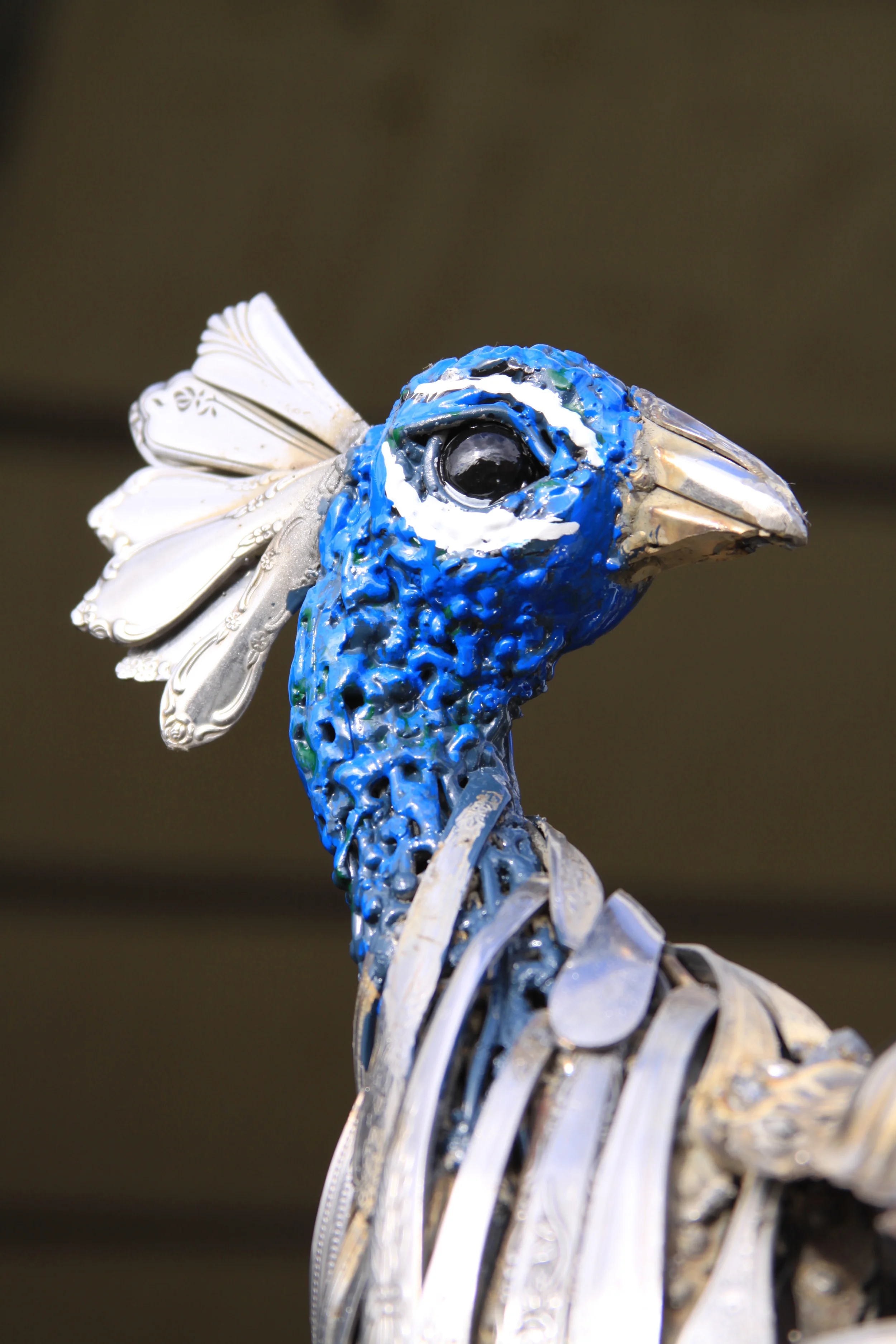 Silverware Peacock — John Lopez Studio