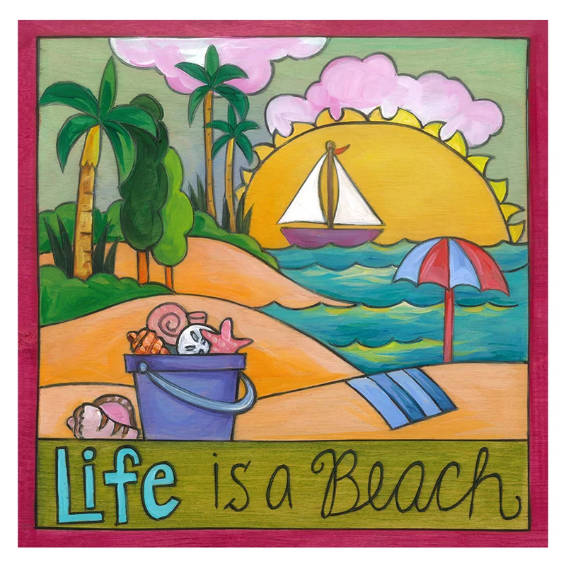 Sincerely, Sticks 9x9 Plaque - PLQ041S-2 — Earthenworks