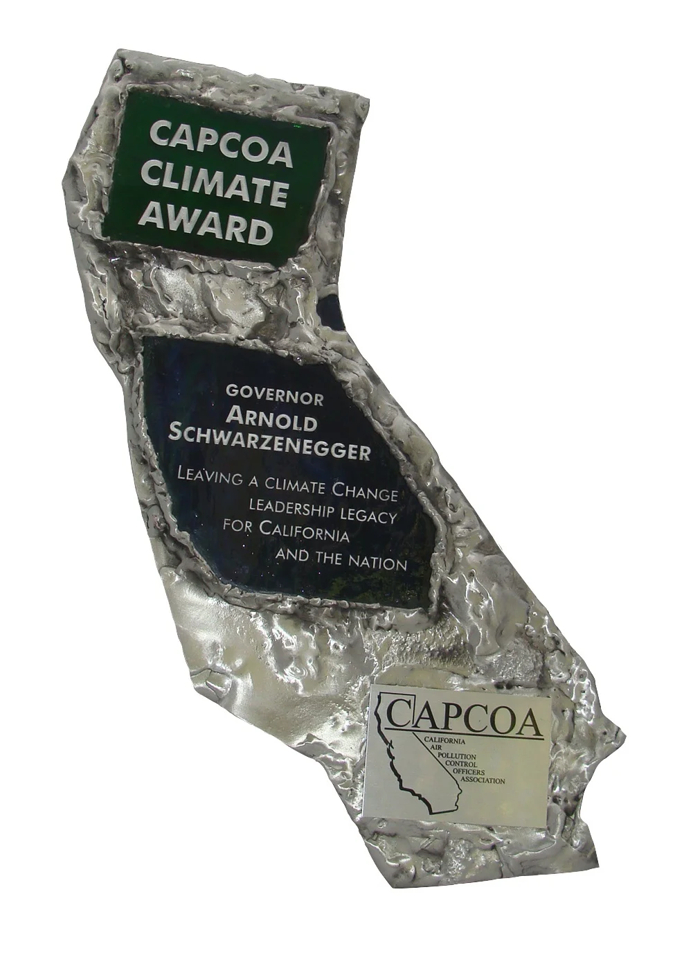 CAPCOA Climate Award to Governor Schwarzenegger | Bennett Awards