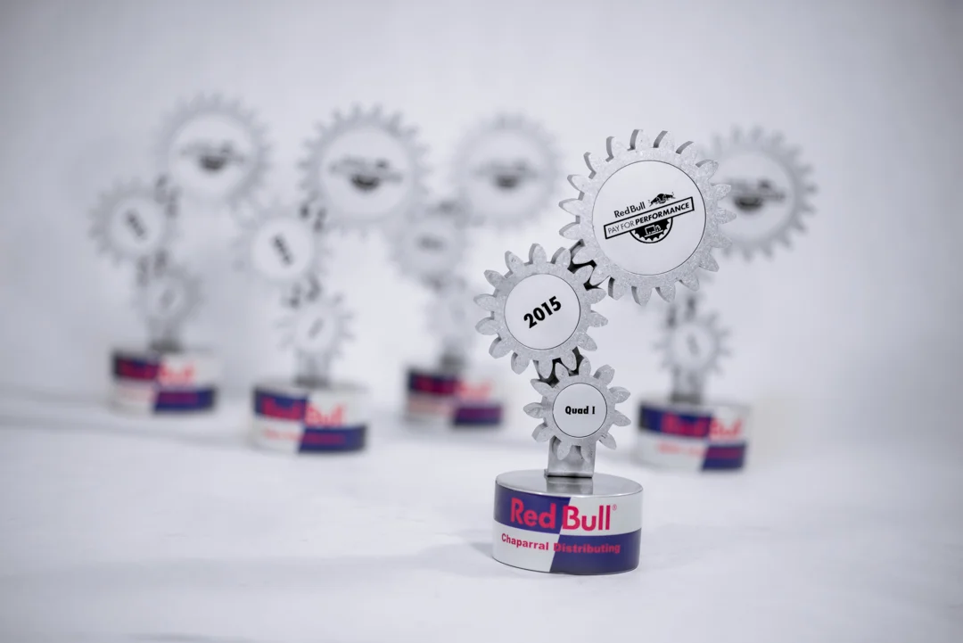 Bennett Creates Custom Kinetic Awards for Red Bull | Bennett Awards