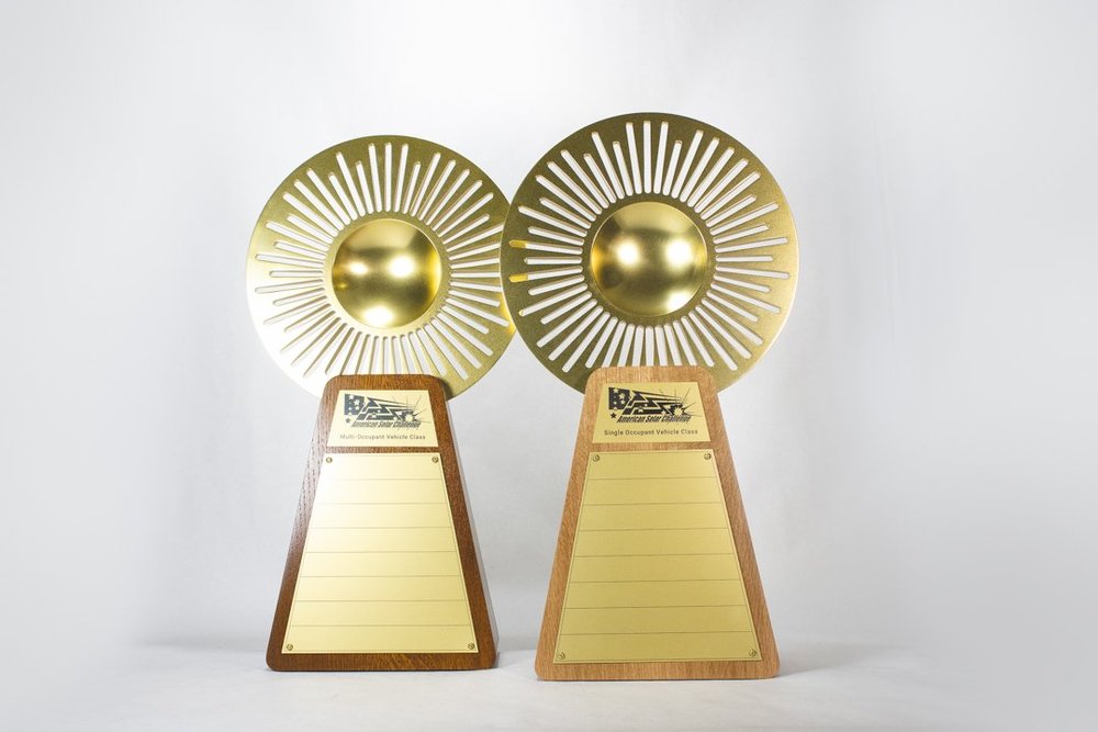 The American Solar Challenge's Gold "Sun" Awards | Custom Awards and ...