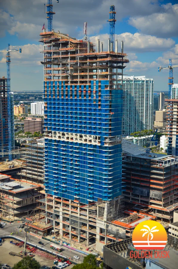 Brickell City Centre's Hotel East Officially Tops Off — Golden Dusk ...