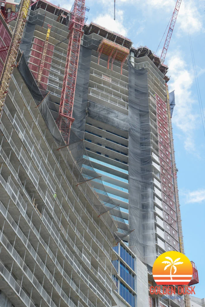 Panorama Tower Reaches 46th Floor — Golden Dusk Photography