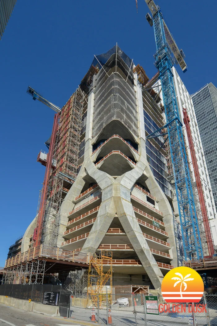 One Thousand Museum Reaches 25th Floor — Golden Dusk Photography