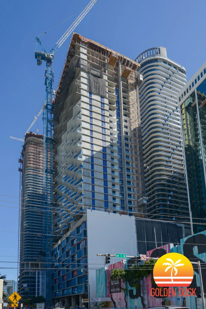 Solitair Brickell Reaches 38th Floor — Golden Dusk Photography