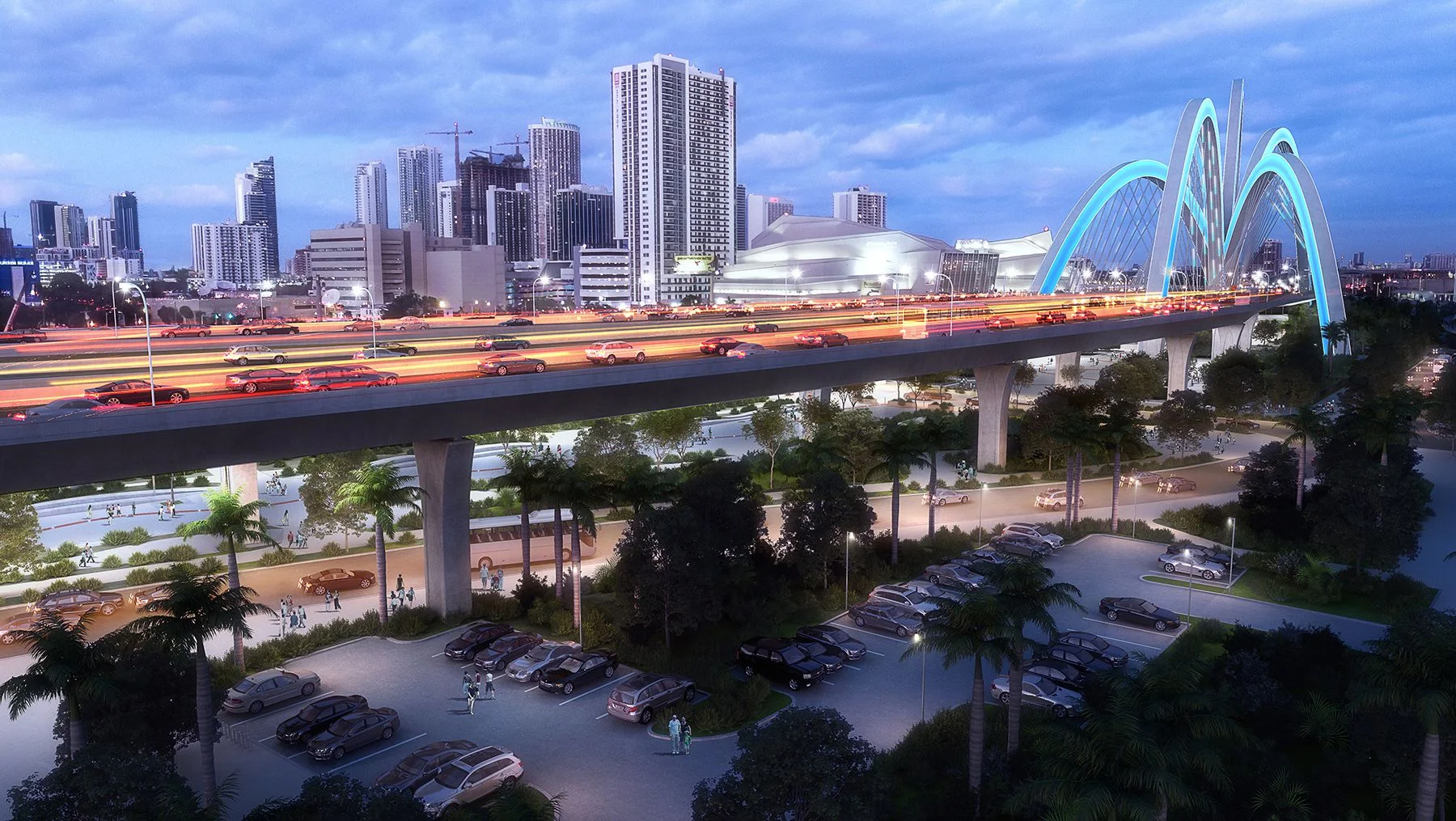 Construction Begins On Miami Signature Bridge — Golden Dusk Photography