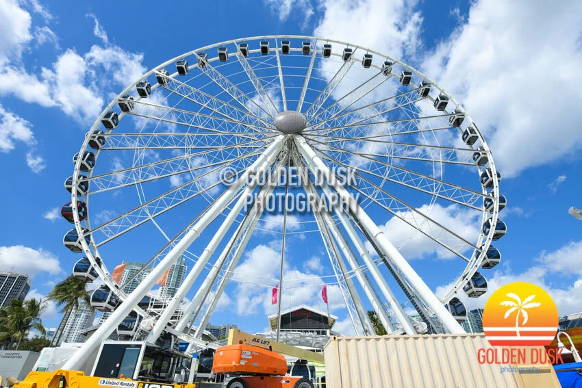 176 Foot Sky Views Miami Ferris Wheel To Open Soon — Golden Dusk ...