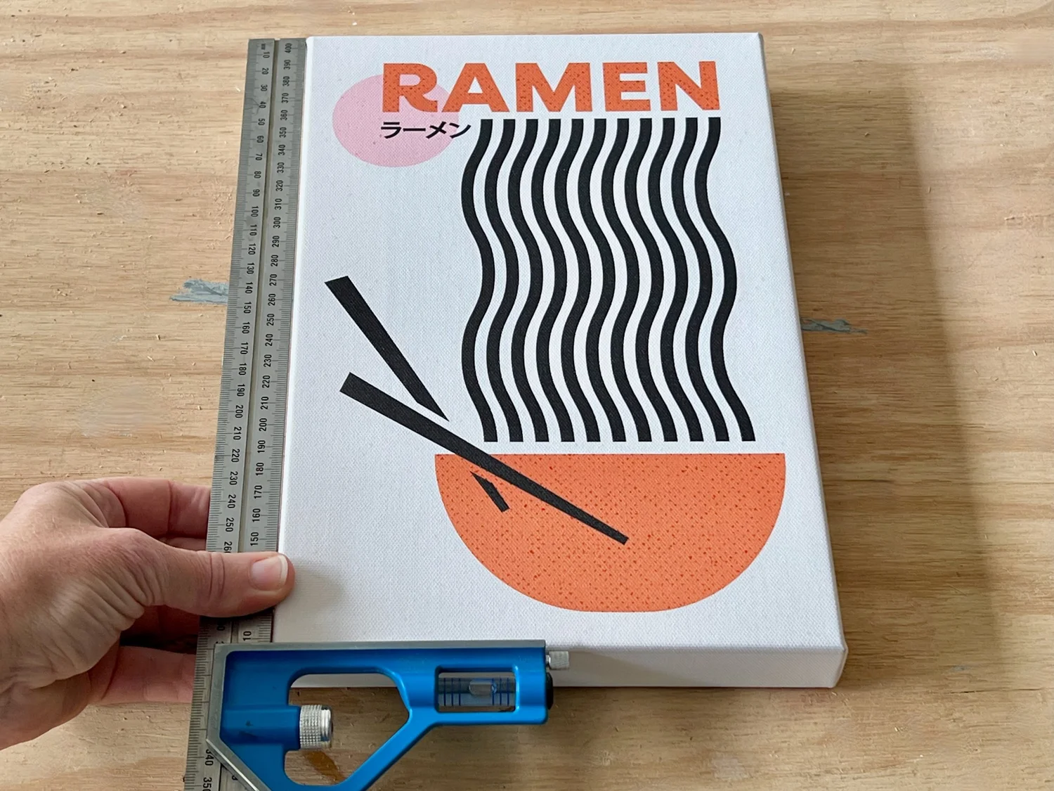 How to DIY frame a stretched canvas artwork — Little Red Industries