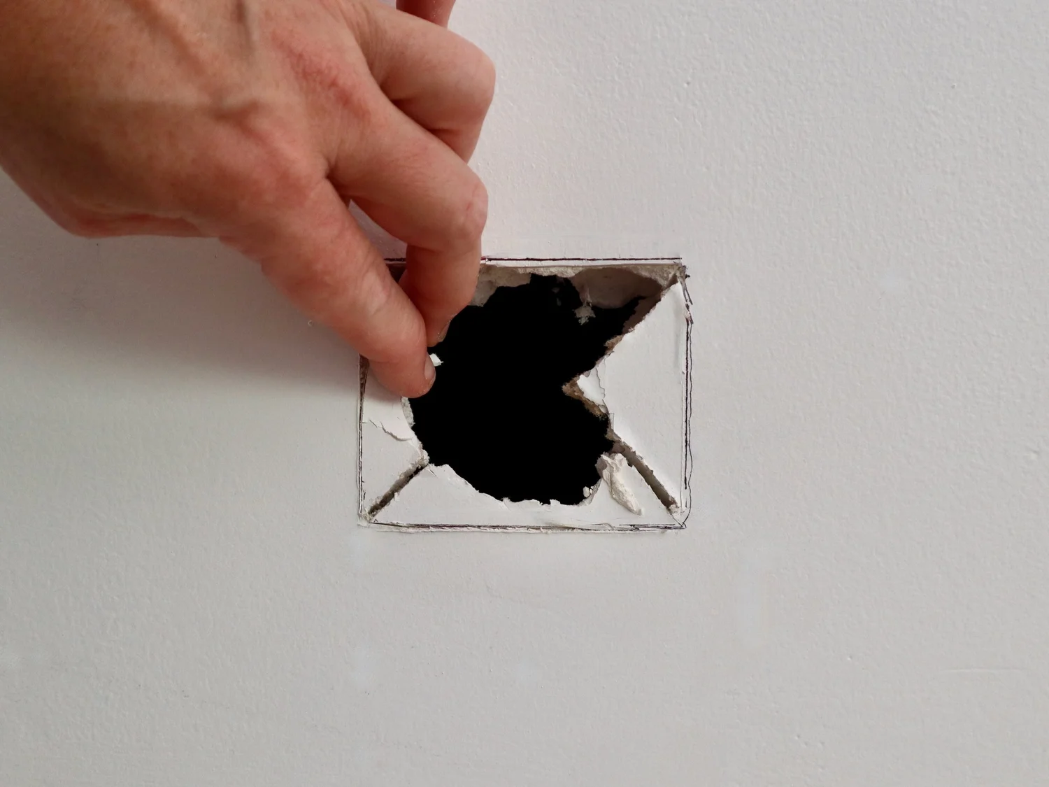 Patch plasterboard holes of any size — Little Red Industries