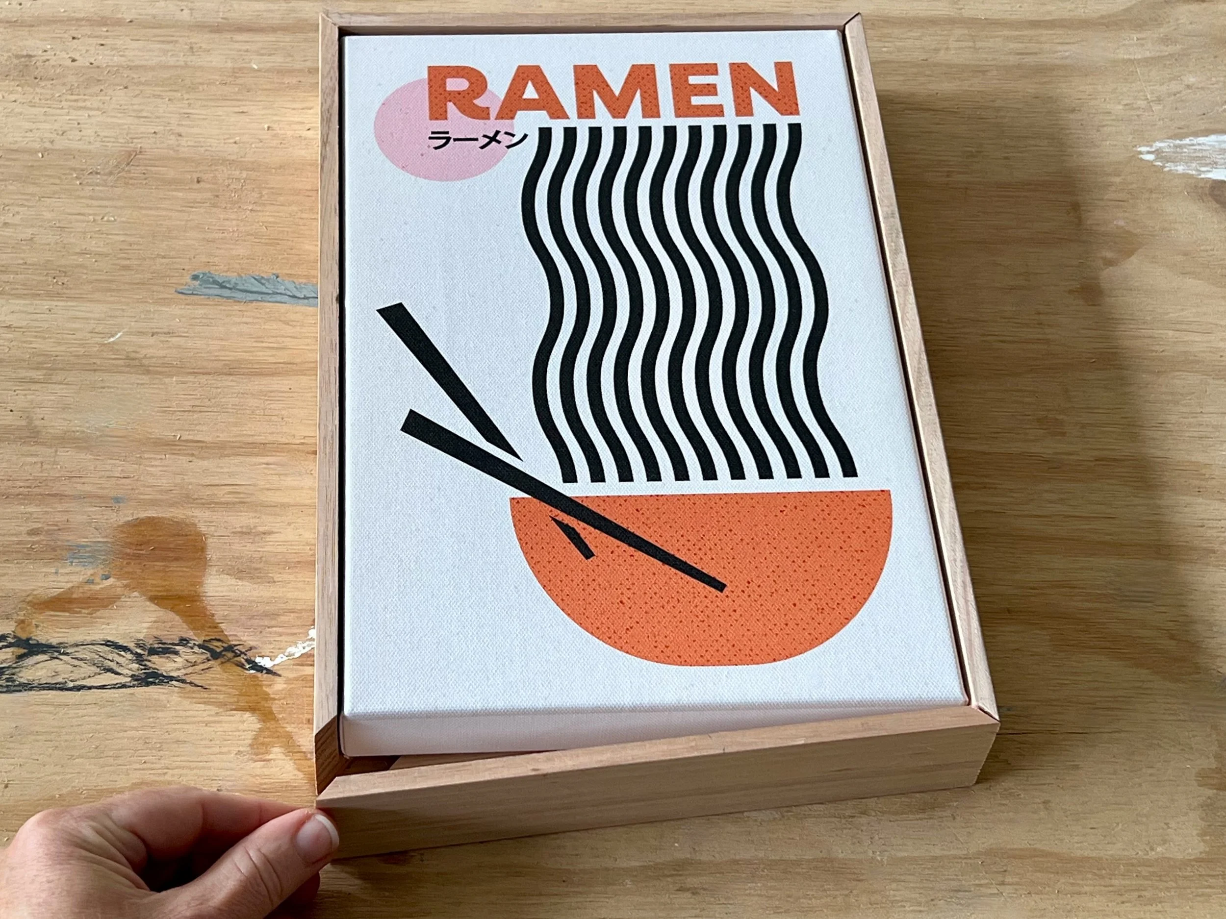 How to DIY frame a stretched canvas artwork — Little Red Industries
