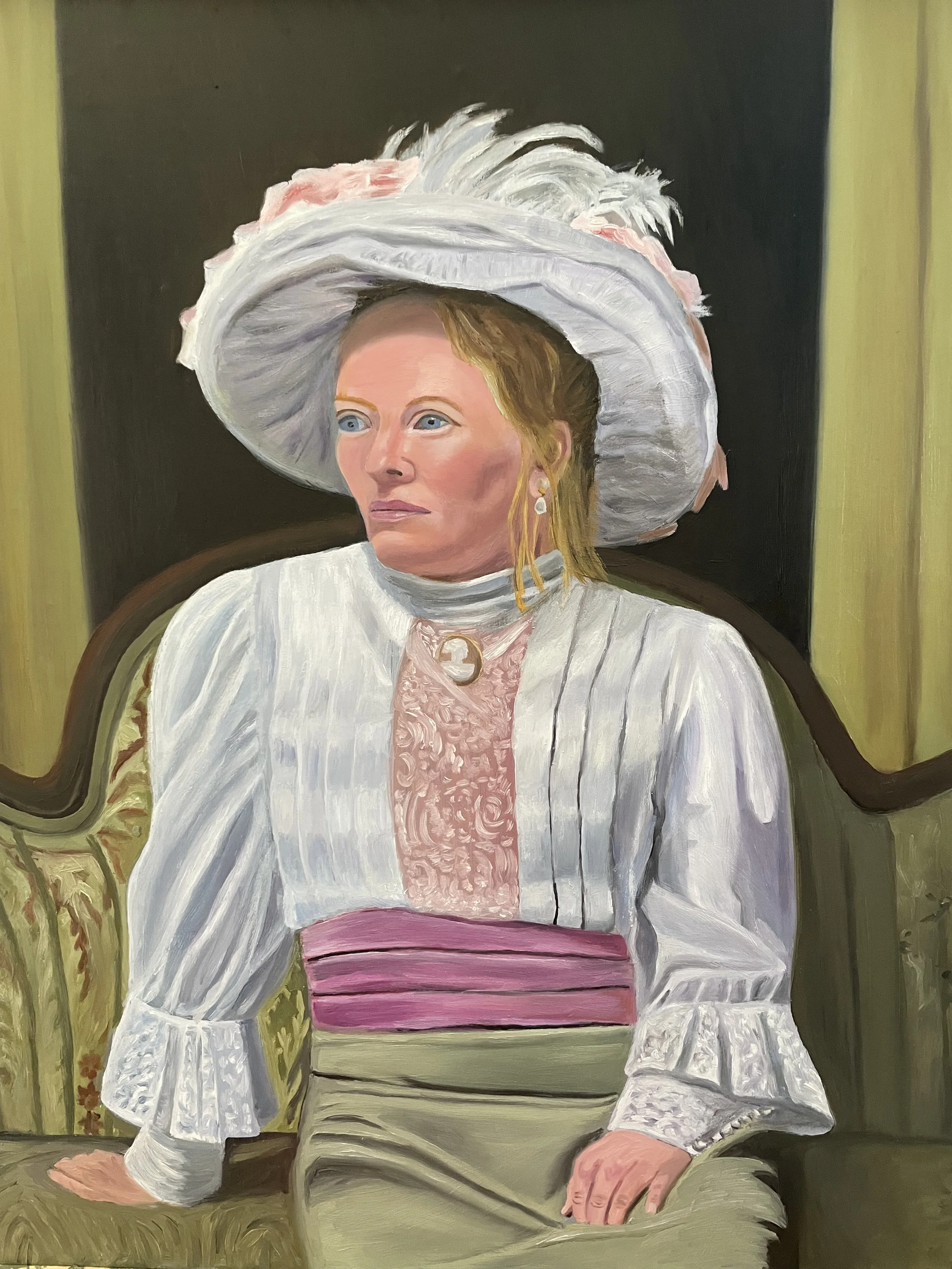 Compass Art Center — Shannon Cockett • Victorian Lady • Oil On Canvas ...