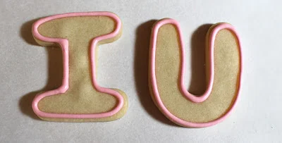 I Heart U cookies — Baking in Heels