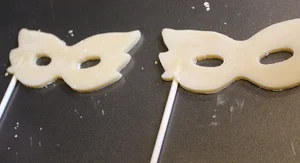 Mardi Gras Mask Cookie Pops — Baking in Heels