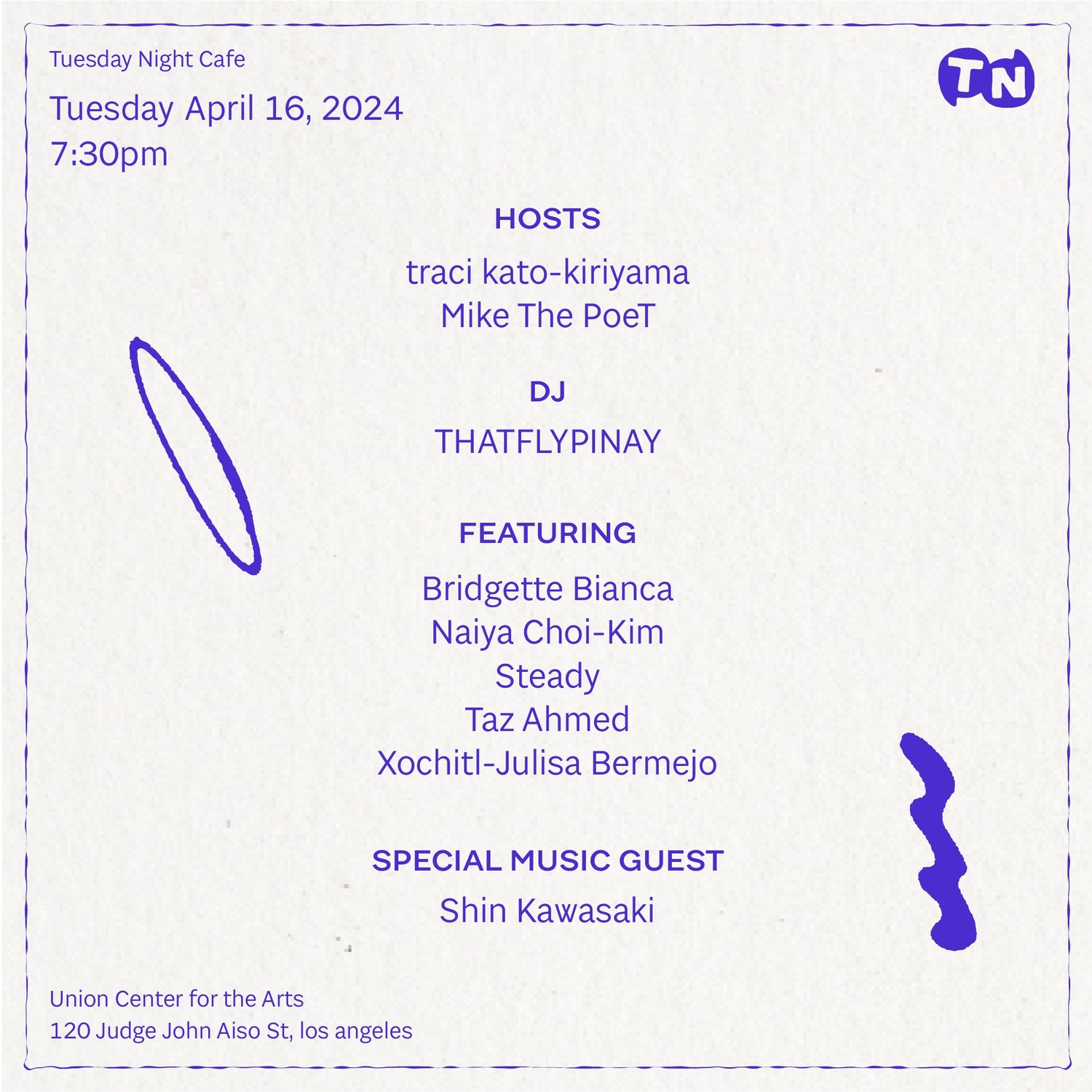 Tuesday Night Cafe Schedule | Tuesday Night Project — Tuesday Night Project