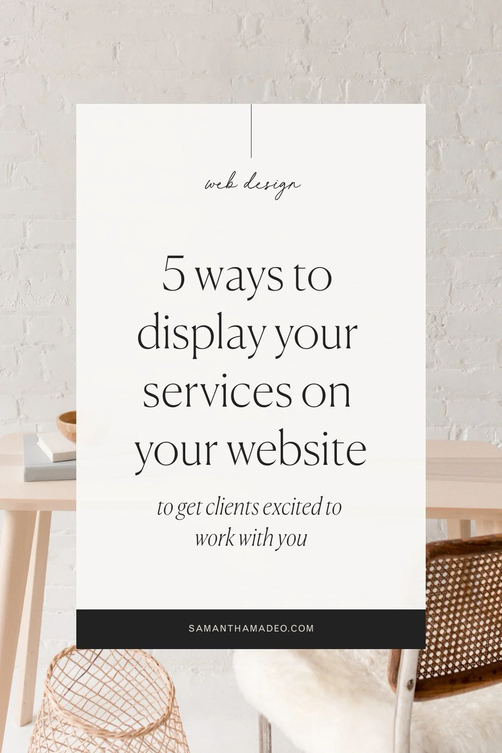 Five ways to display services on your website — Samantha Madeo Branding ...