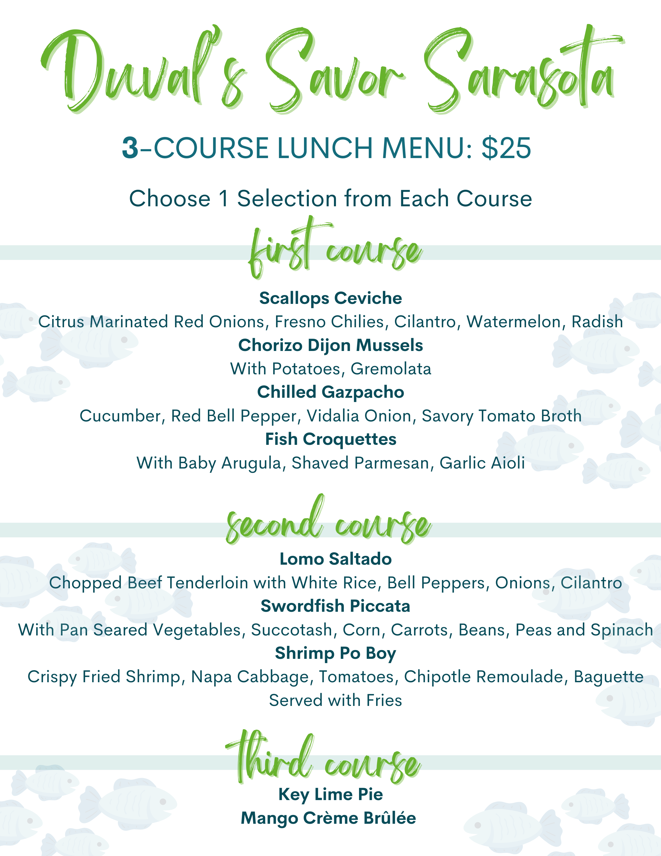 Savor Sarasota 2025 — Duval's | Downtown Sarasota Restaurant