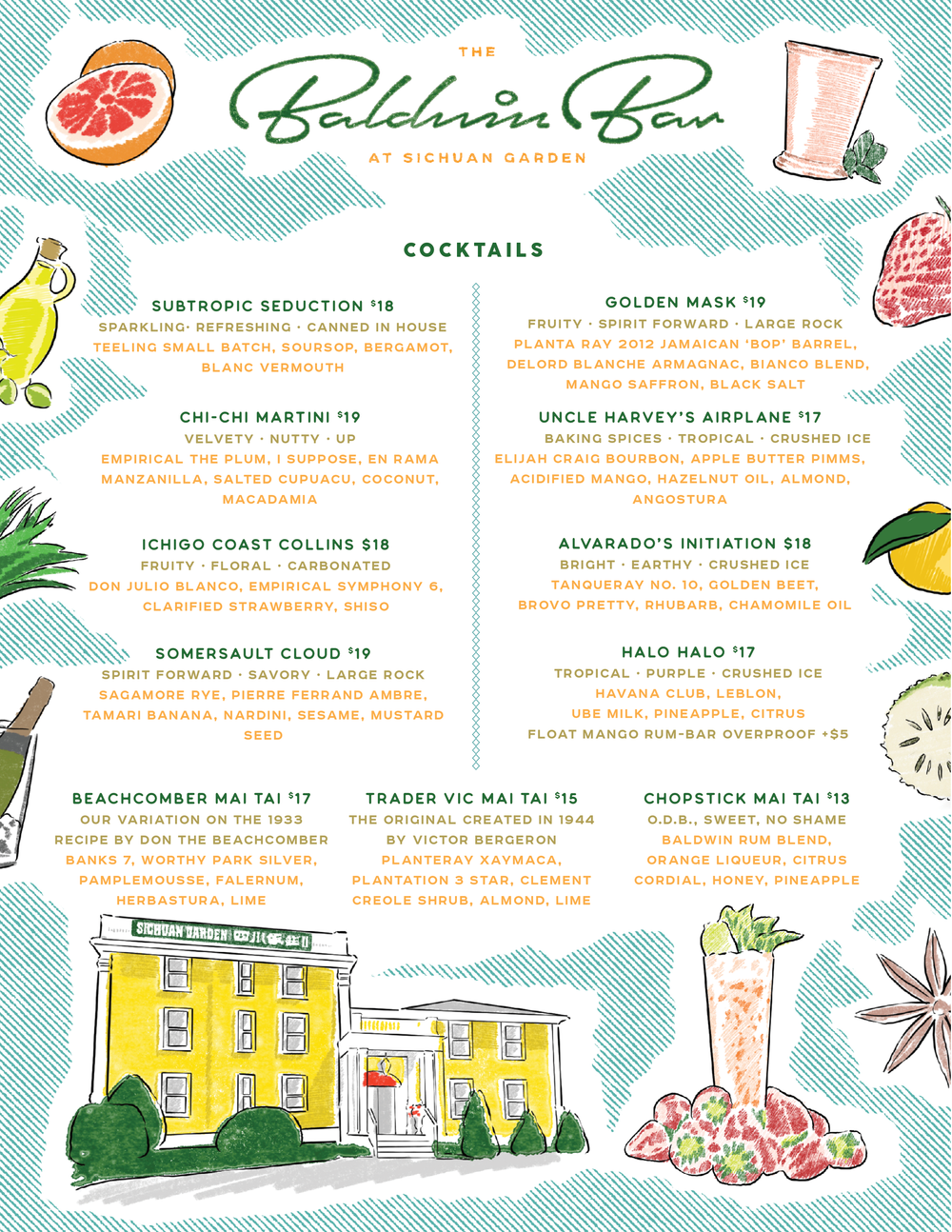 The Baldwin Bar — The Baldwin Bar at Sichuan Garden