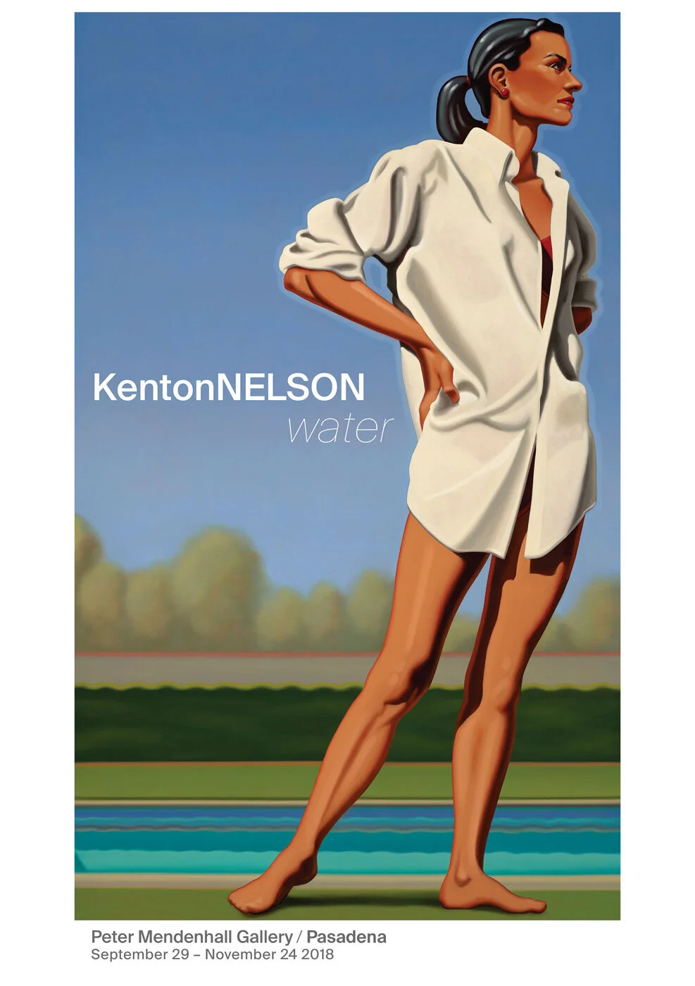 Kenton Nelson Watercolors Exhibition Poster Farm Machinery — MORTON COURT PUBLISHING
