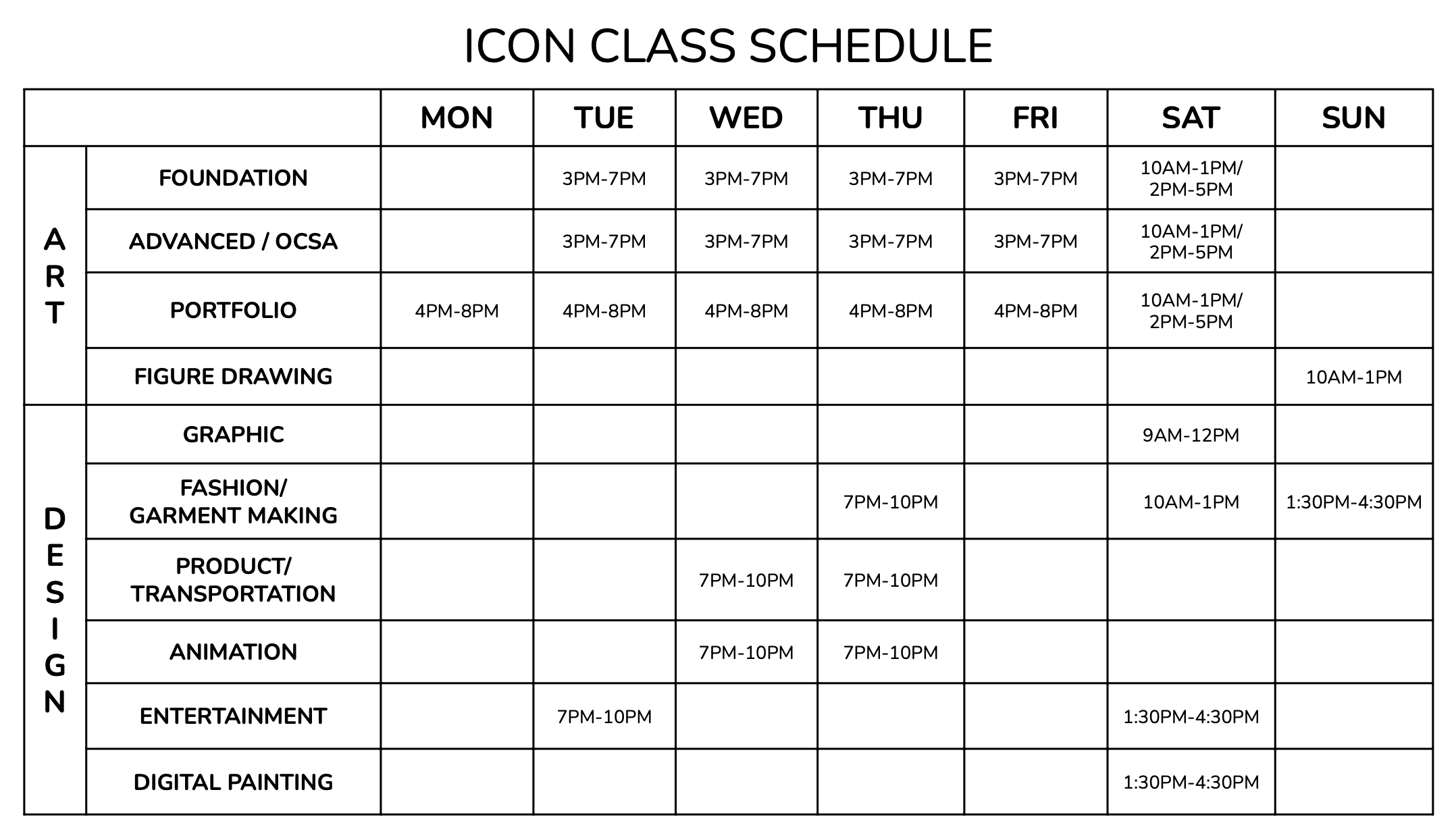 Class Schedule Icon
