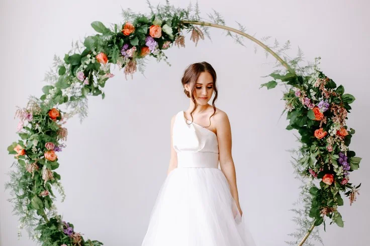 Introducing the new floral hoop arbor -A perfect ceremony backdrop ...