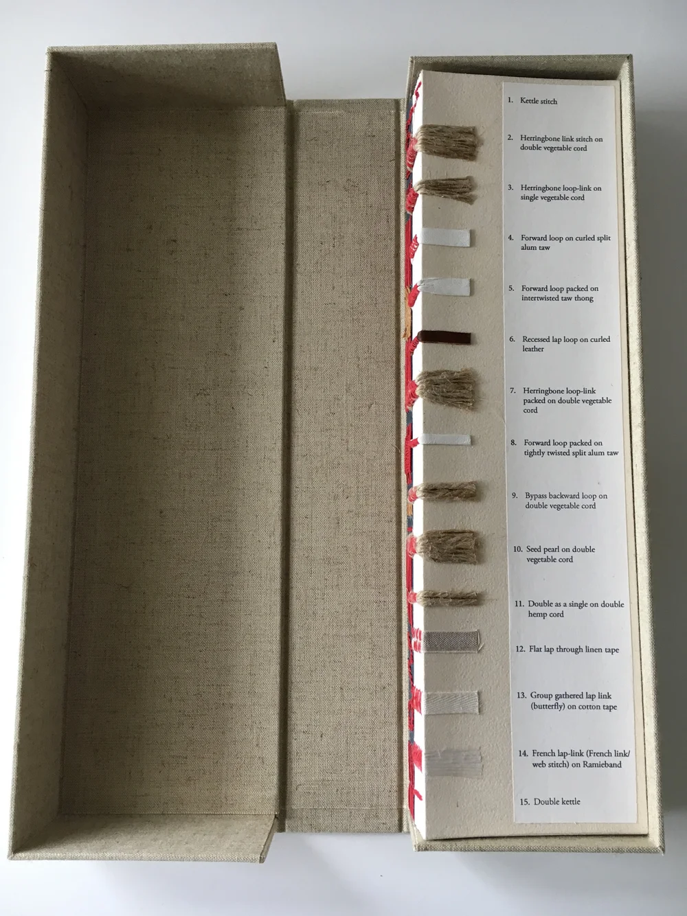 Historical Book Sewing Sampler — Anne Covell
