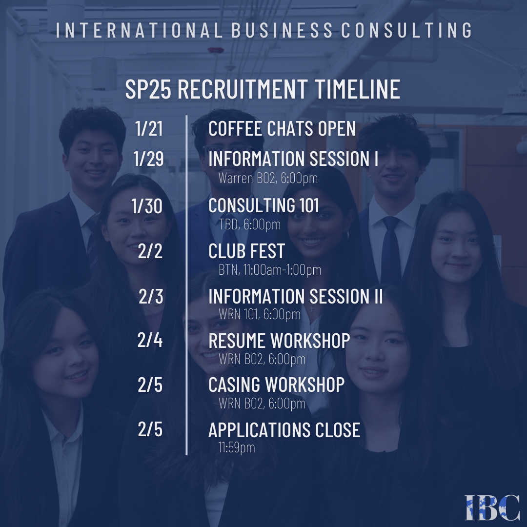 Spring 2025 Recruitment — Cornell IBC