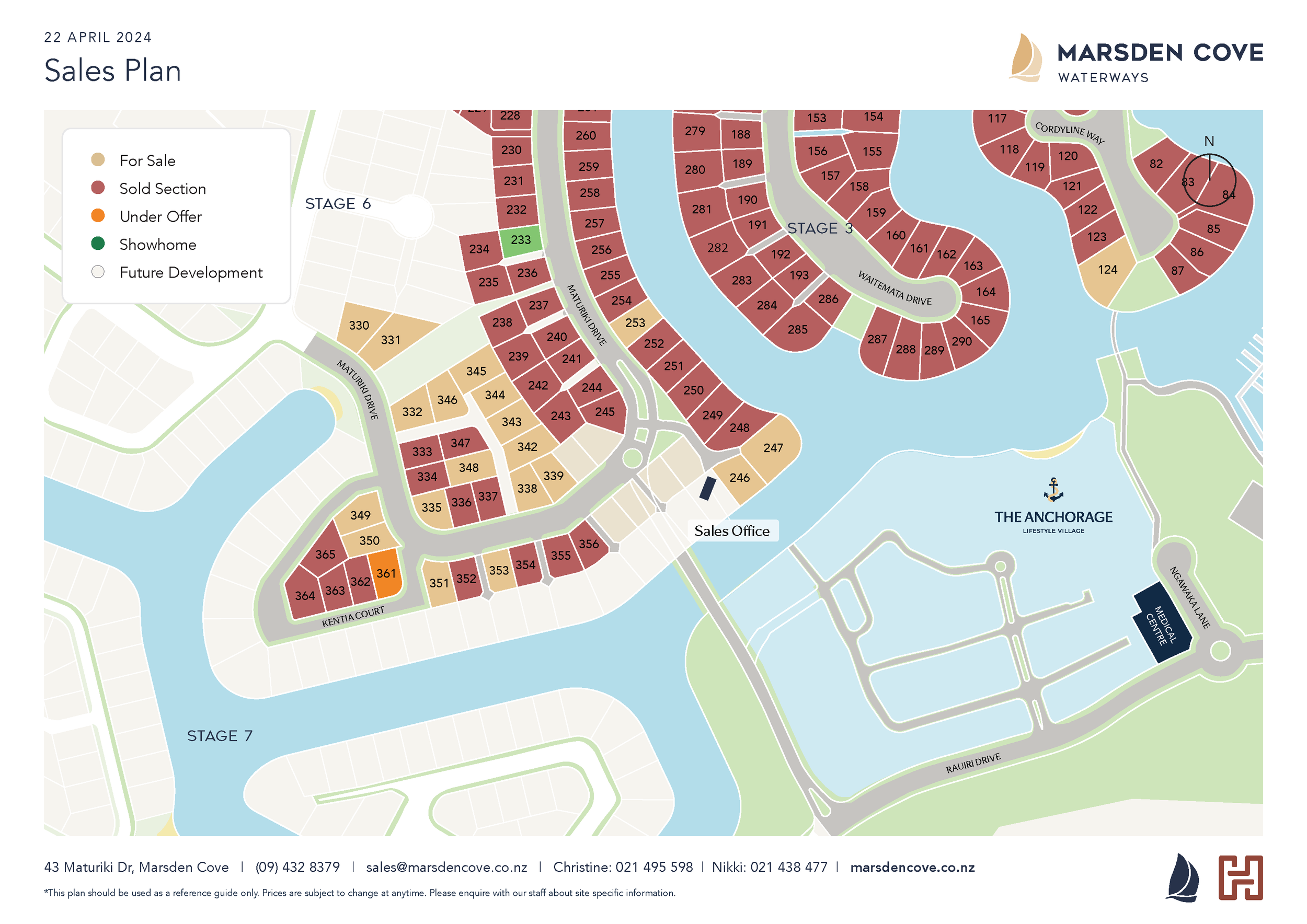 Sections — Marsden Cove