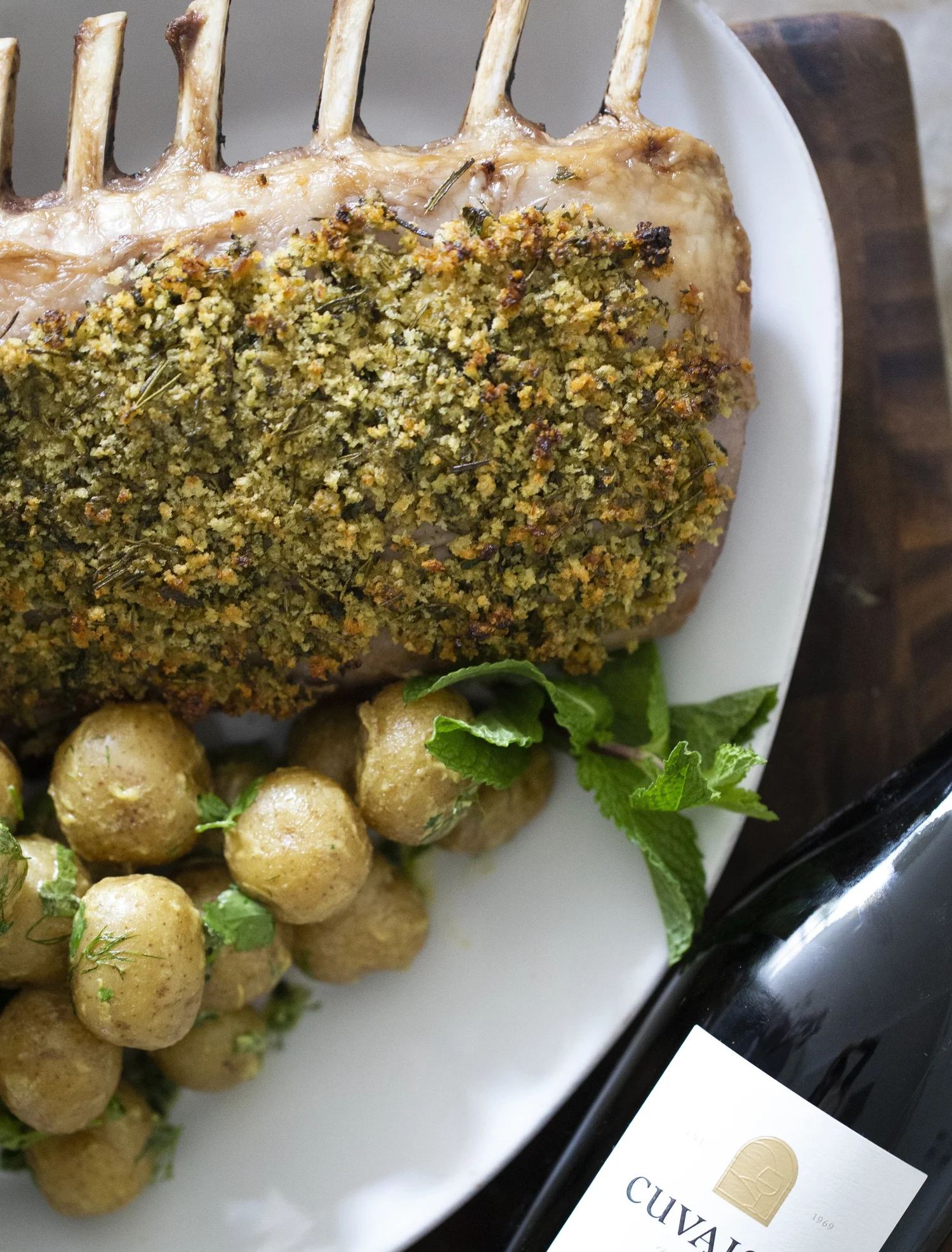 Mint and Rosemary Rack of Lamb — Ashton Keefe