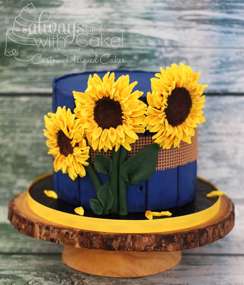 Sunflower Theme Cake Smash | Best Flower Site