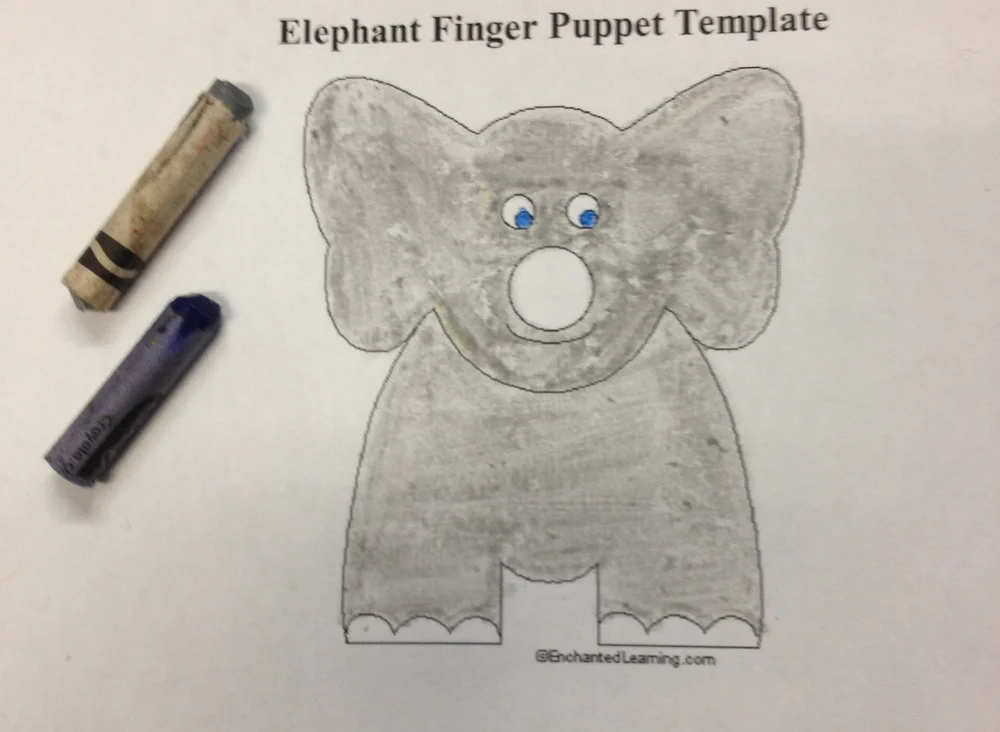 Make Your Own Elephant Finger Puppet — Puppet Showplace Theater