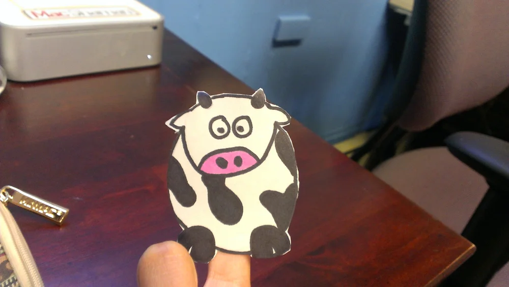 DIY Puppet Crafts: Make your own Cow Finger Puppet! — Puppet Showplace ...