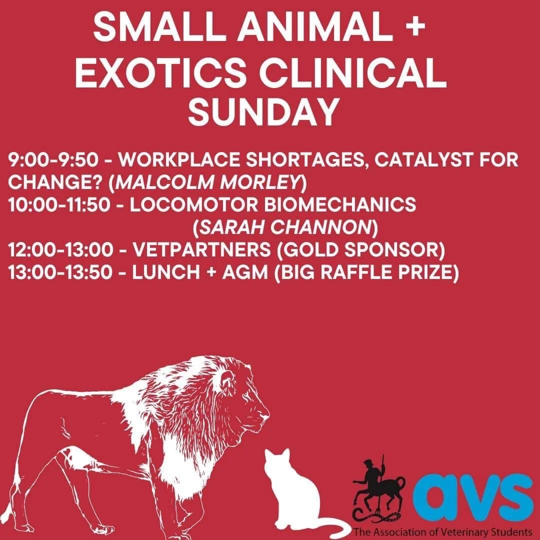 Upcoming Events — The Association of Veterinary Students UK & Ireland