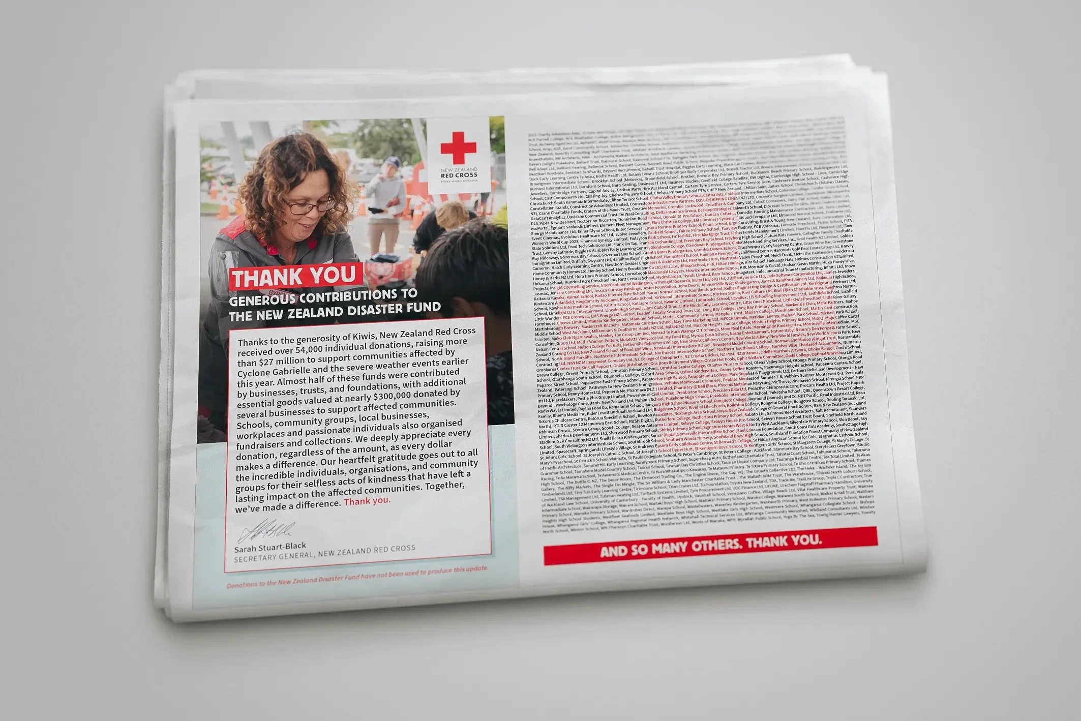 NEW ZEALAND RED CROSS DISASTER FUND — MakeReady