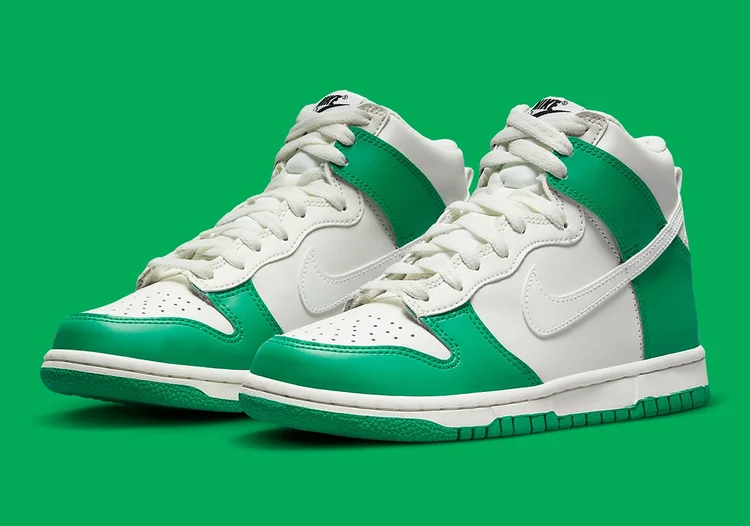 Now Available: Kid's Nike Dunk High "Stadium Green" — Sneaker Shouts