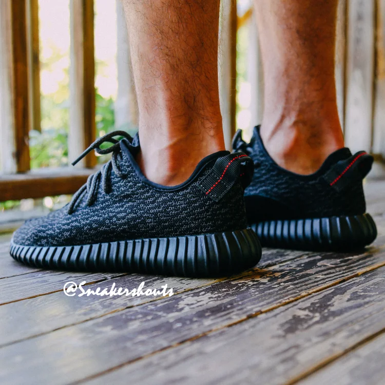 On Foot Look at the Adidas Yeezy 350 Boost Low "Black" — Sneaker Shouts