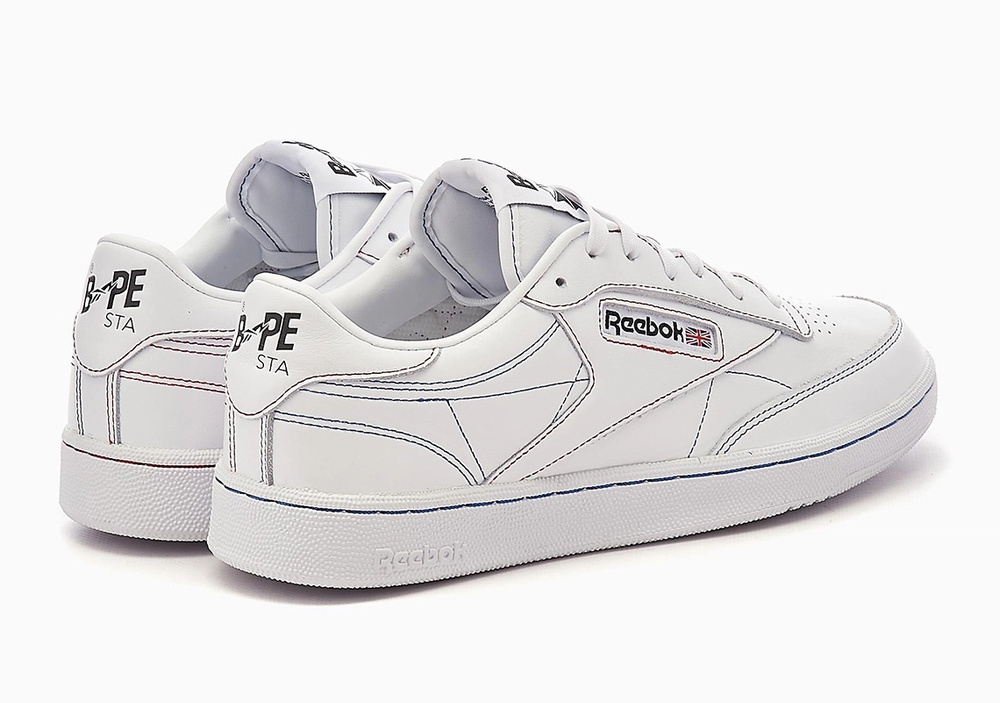 Now Available: BAPE x Reebok Club C 85 "White" — Sneaker Shouts