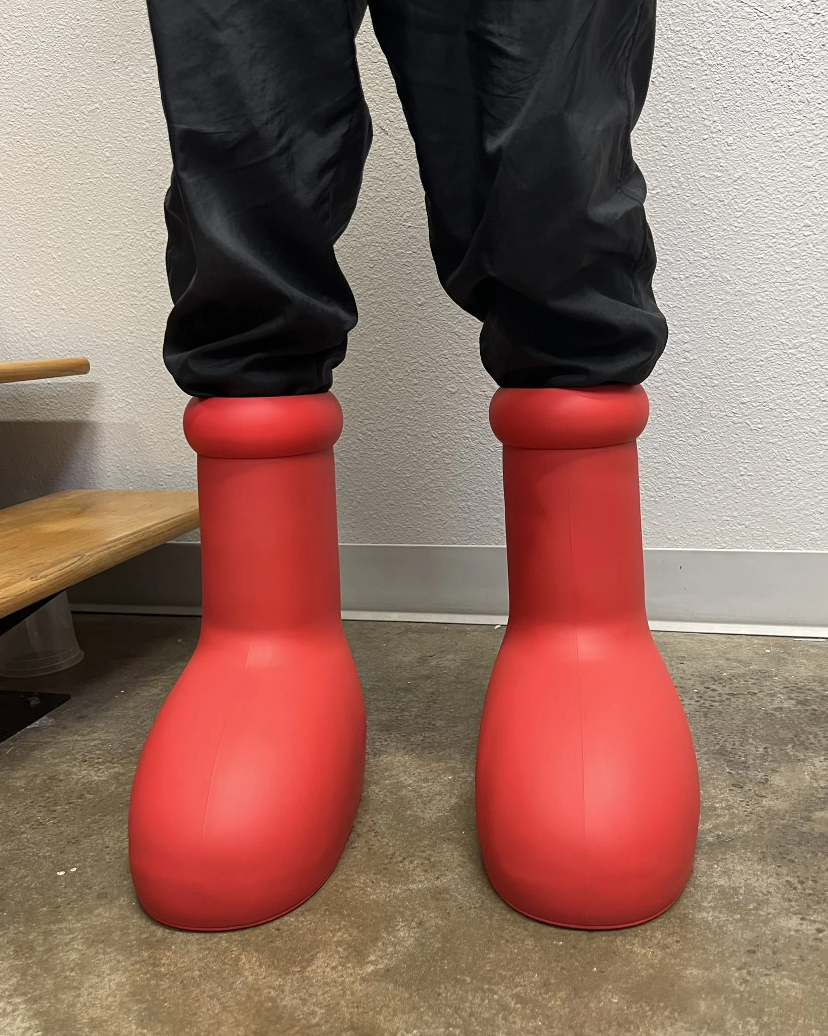 Now Available MSCHF Big Red Boots Sneaker Shouts