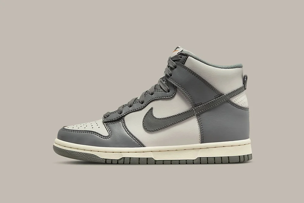 Now Available: Kid's Nike Dunk High "Tumbled Grey" — Sneaker Shouts