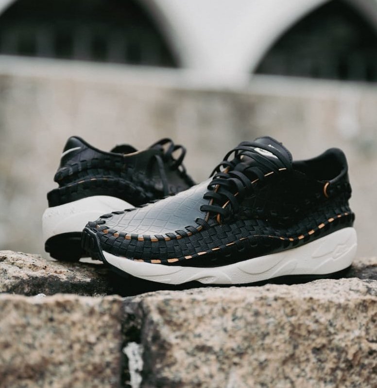 On Sale: Women's Nike Air Footscape Woven "Black Croc" — Sneaker Shouts