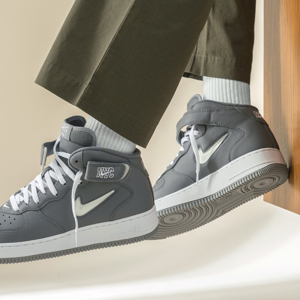 Now Available: Nike Air Force 1 Mid NYC "Cool Grey" — Sneaker Shouts